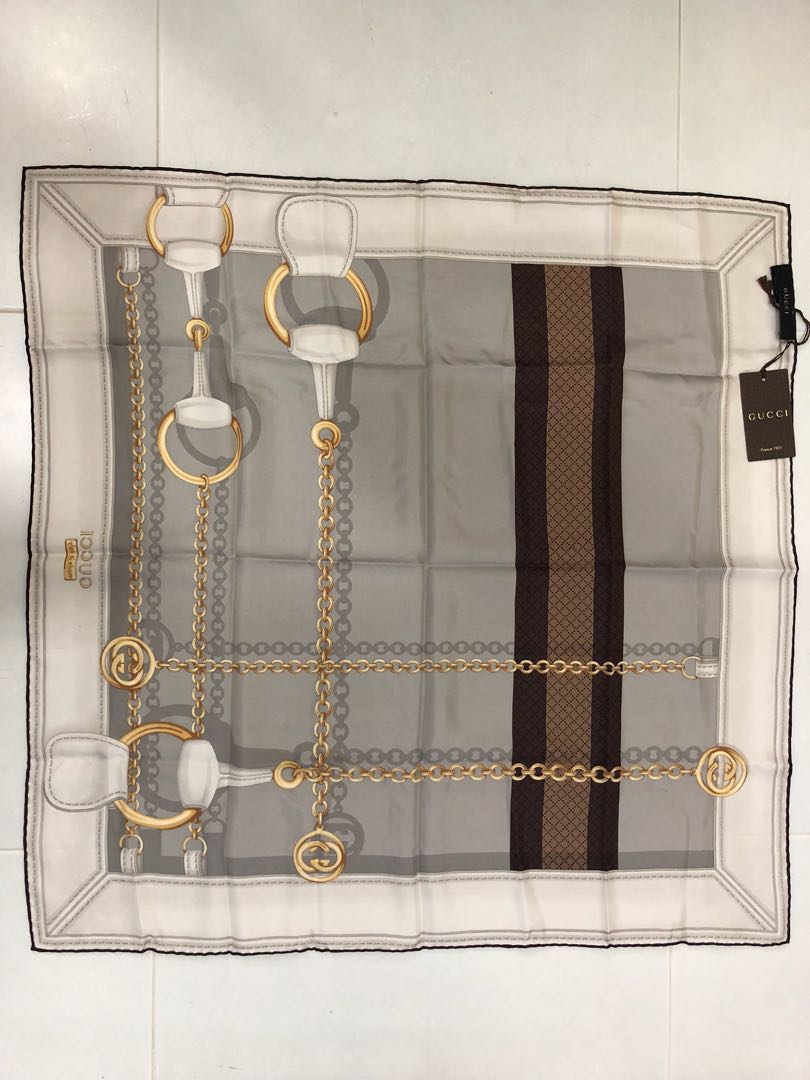BN- Authentic GUCCI scarf, Luxury, Apparel on Carousell