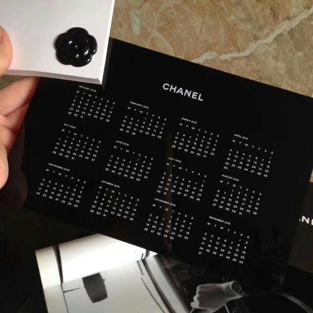 Chanel 2018 table calander and note book, Luxury, Accessories on Carousell