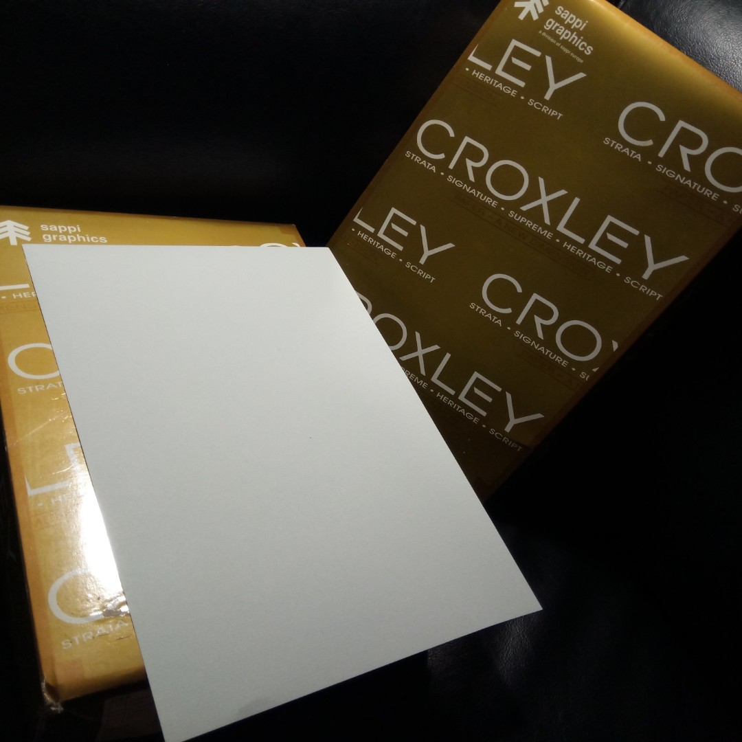 CROXLEY A4 Heritage Wedgewood Script Paper. Brand new, unused, Hobbies & Toys, Stationery ...