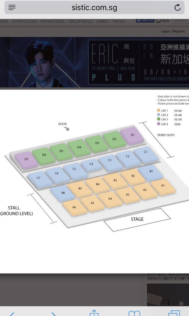 Eric Chou Concert Asia Tour Ticket, Tickets & Vouchers, Event Tickets ...