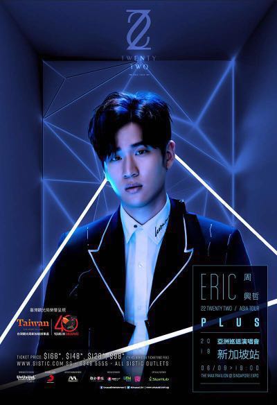 Eric Chou Concert Asia Tour Ticket, Tickets & Vouchers, Event Tickets ...