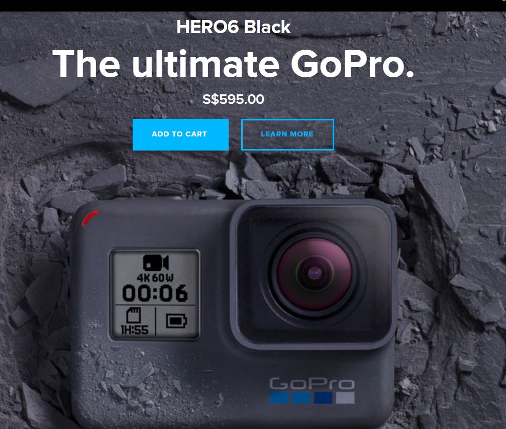 Go Pro Hero 6 black, Photography, Cameras on Carousell
