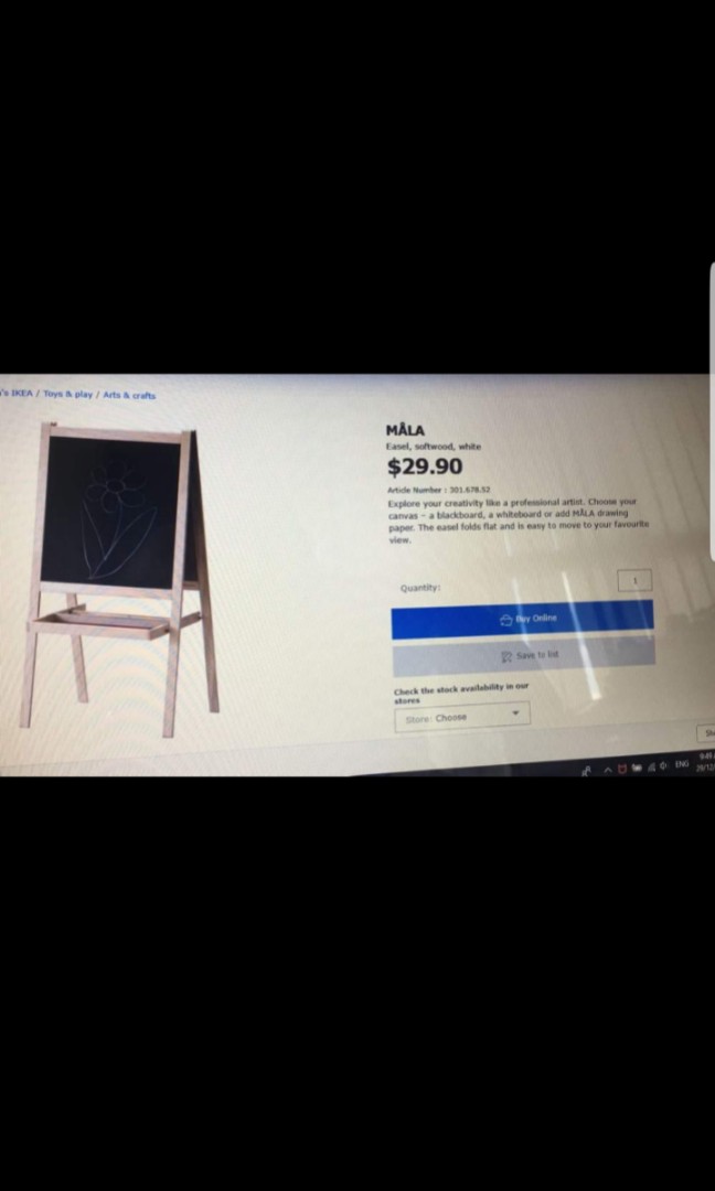 Ikea drawing board, Babies & Kids, Baby Nursery & Kids Furniture, Other ...