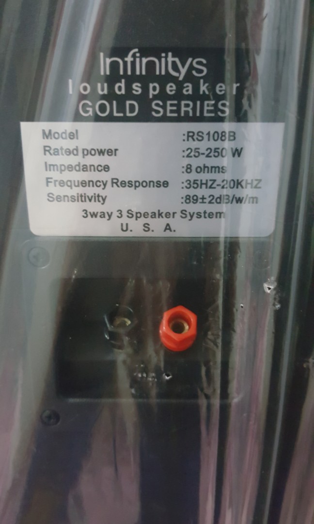 Infinity Power Amplifiers & Loudspeakers, Furniture & Home Living, Home ...