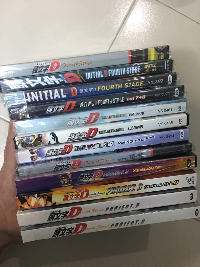 Initial D Fourth Stage Collection VCD , Hobbies & Toys, Music & Media, CDs & DVDs on Carousell