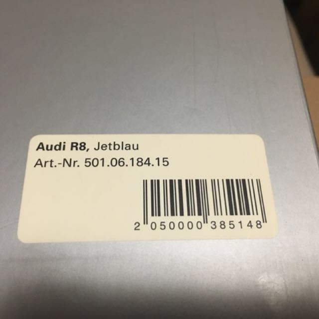 Mint in box 1/18 Kyosho Dealer Edition Audi R8 V8 in Jet Blue, Hobbies ...