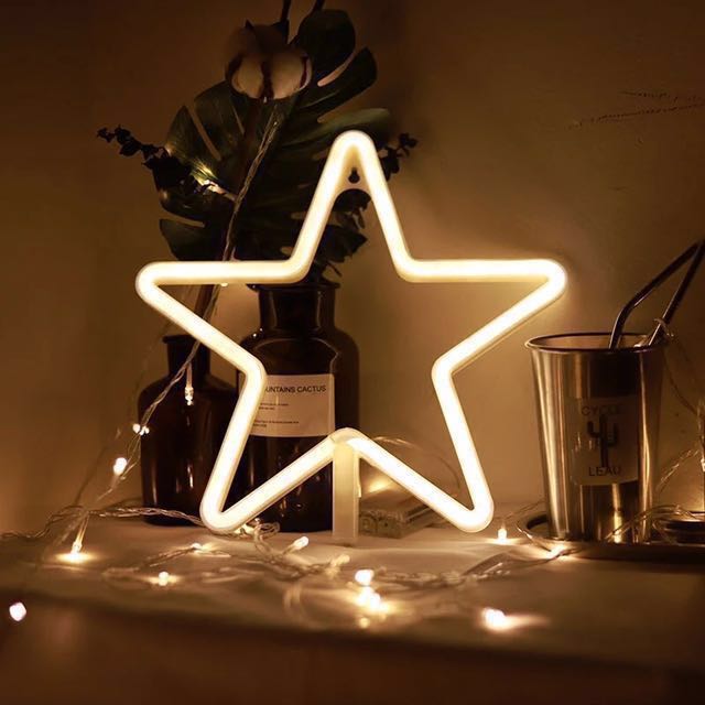 On Hand NEON LED Light Star Design Signage, Babies & Kids, Baby Nursery ...