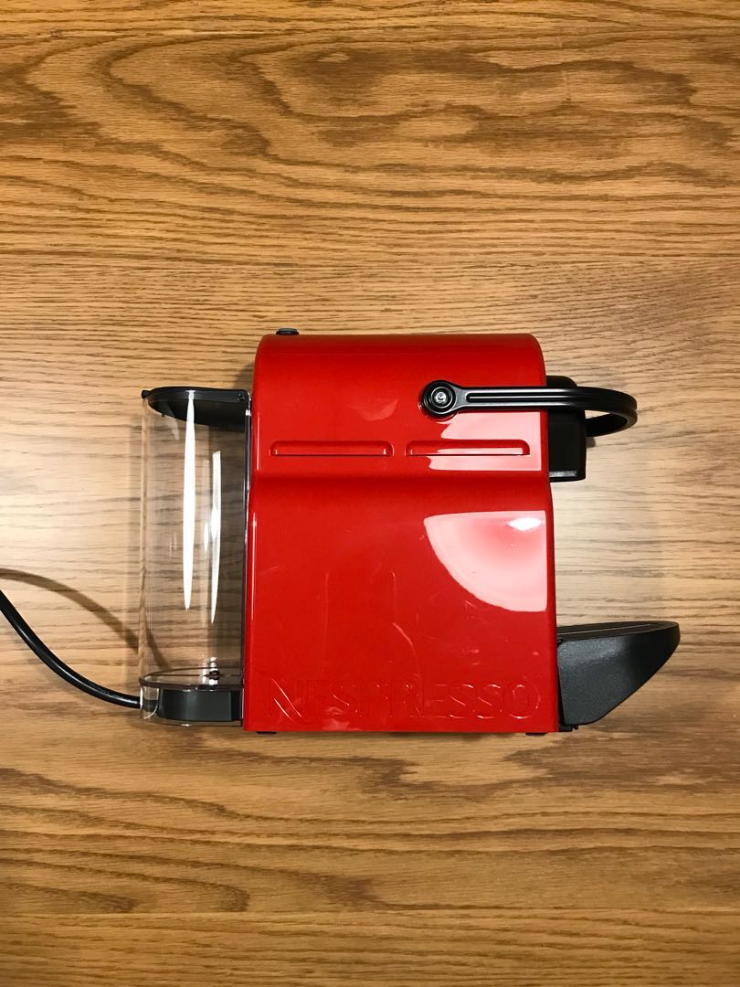 Nespresso Inissia Ruby Red Coffee Machine, TV & Home Appliances ...