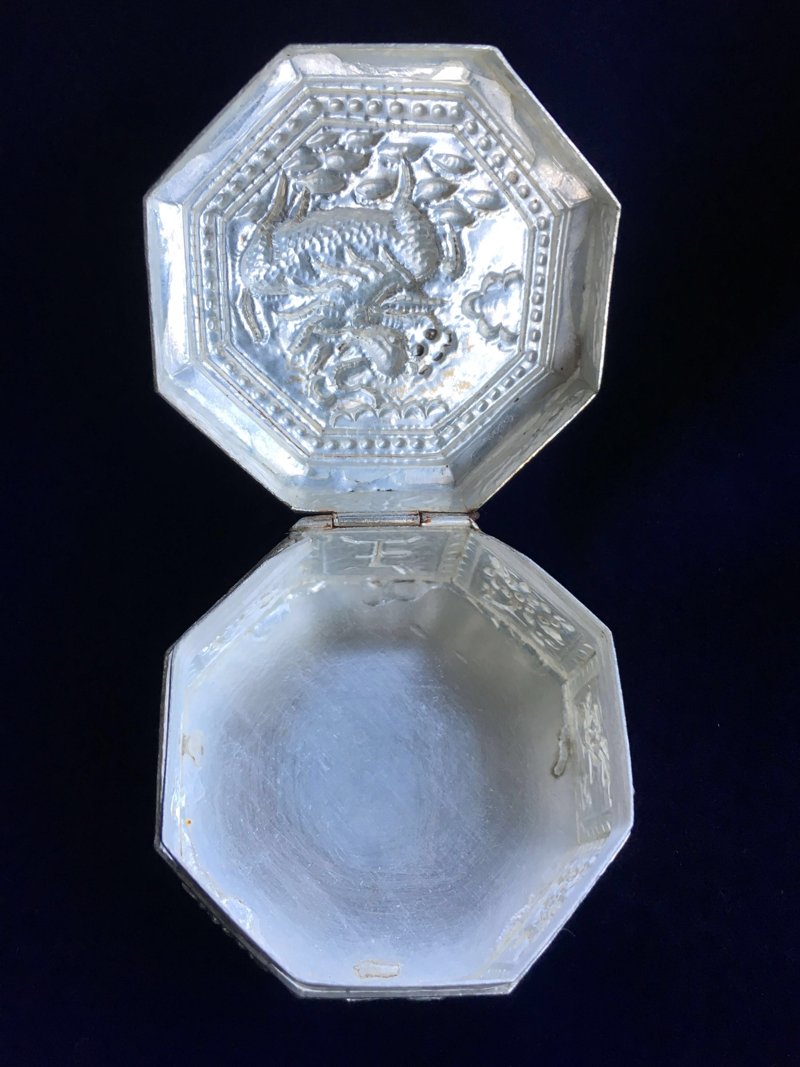 Old Peranakan Silver repousse jewellery box, Women's Fashion, Jewelry ...