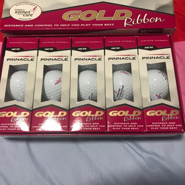 Pinnacle Gold Ribbon Golf balls, Everything Else on Carousell