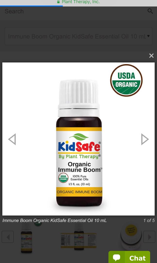 美國，Plant Therapy kid safe organic immune boom, 健康及營養食用品, 醫療用品和工具 - Carousell