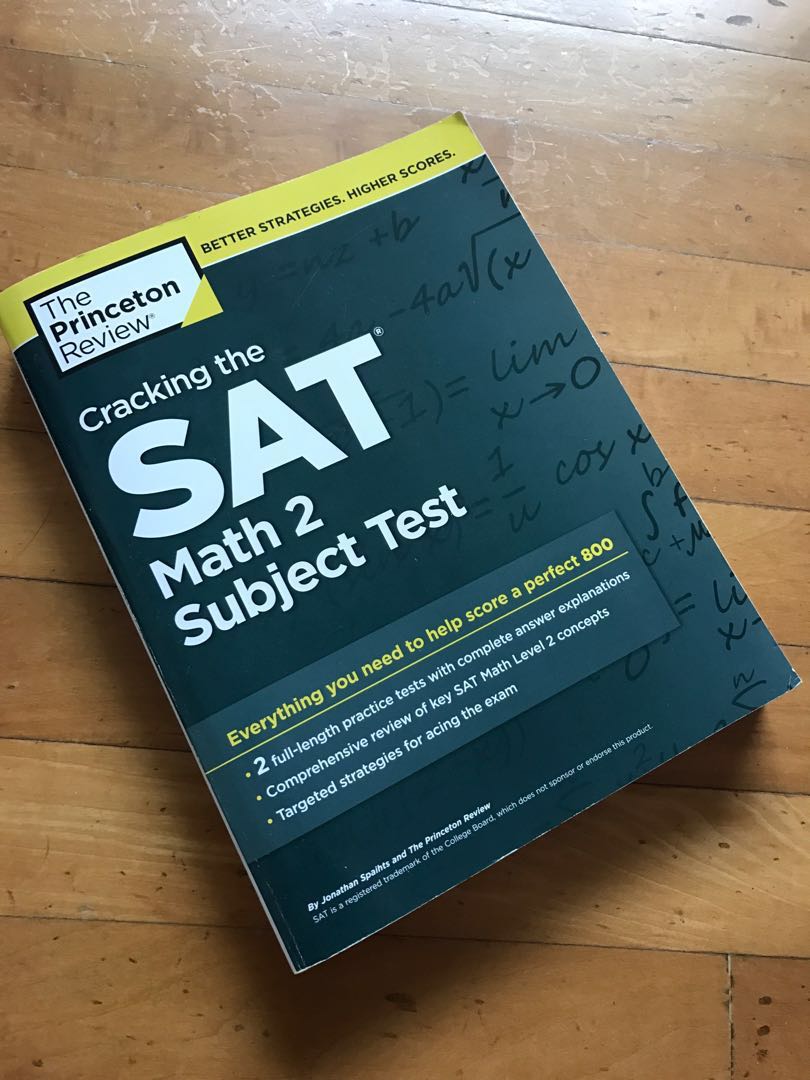 SAT Math 2 Subject Test - The Princeton Review, Hobbies & Toys, Books ...