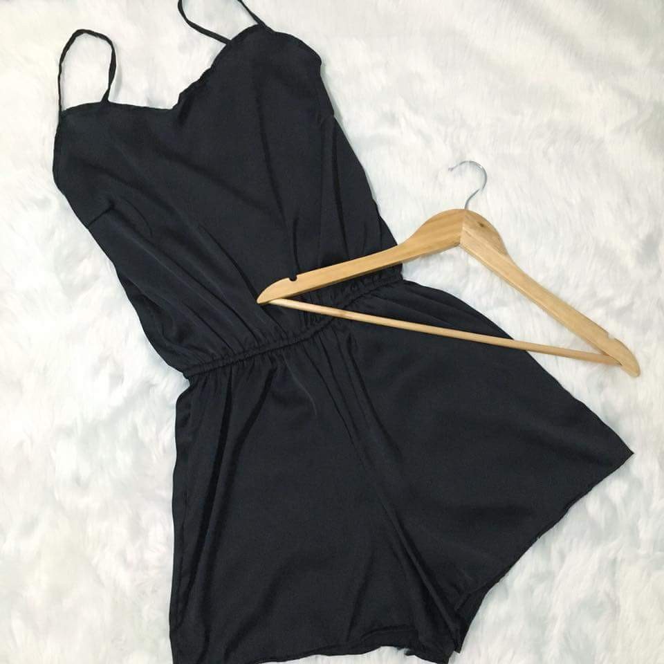 SATIN NIGHTIES ROMPER, Women's Fashion, Dresses & Sets, Rompers on ...