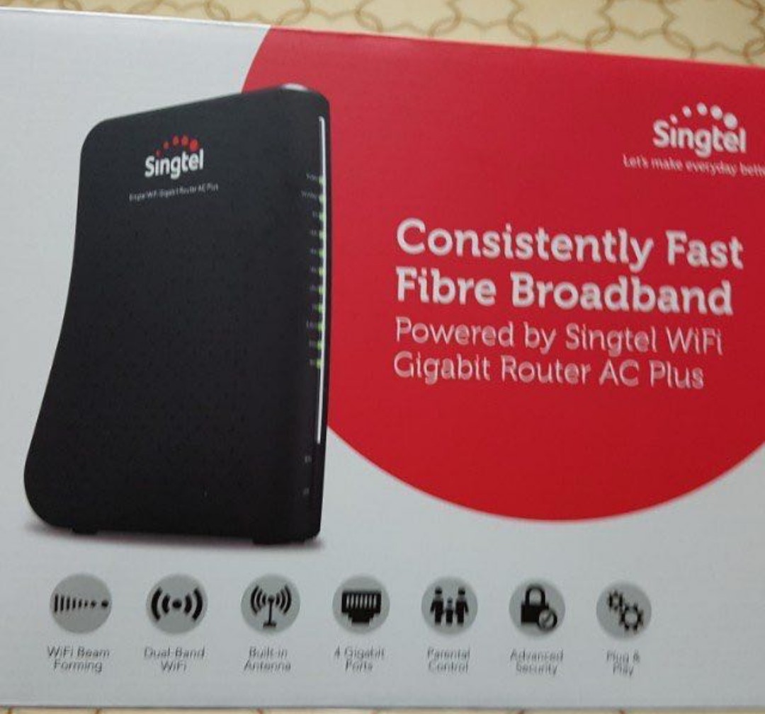 Brand New Singtel Router, Computers & Tech, Parts & Accessories ...