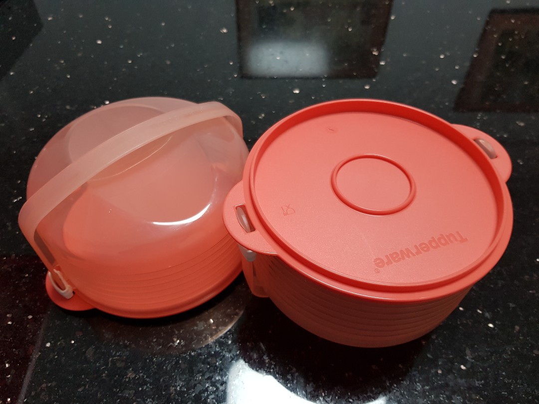 Tupperware BN Mooncake container, Furniture & Home Living, Kitchenware ...