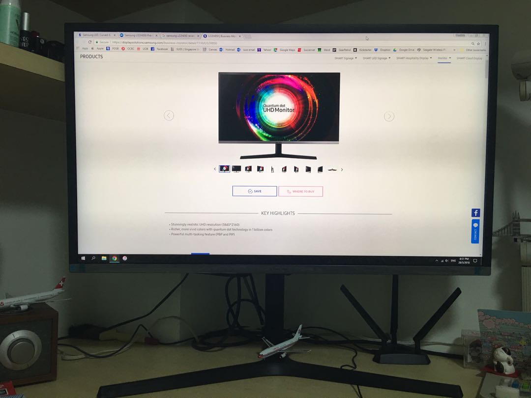 1 day old Samsung UHD monitor, Computers & Tech, Parts & Accessories ...