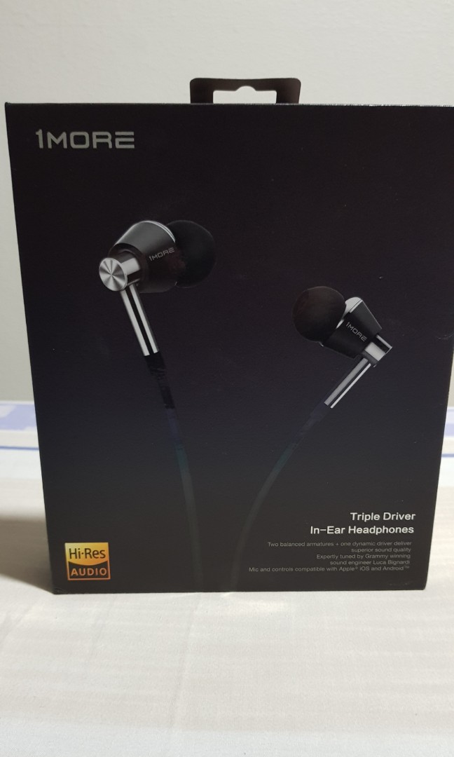 1MORE Triple Driver In-Ear Headphones, Audio, Headphones & Headsets on ...