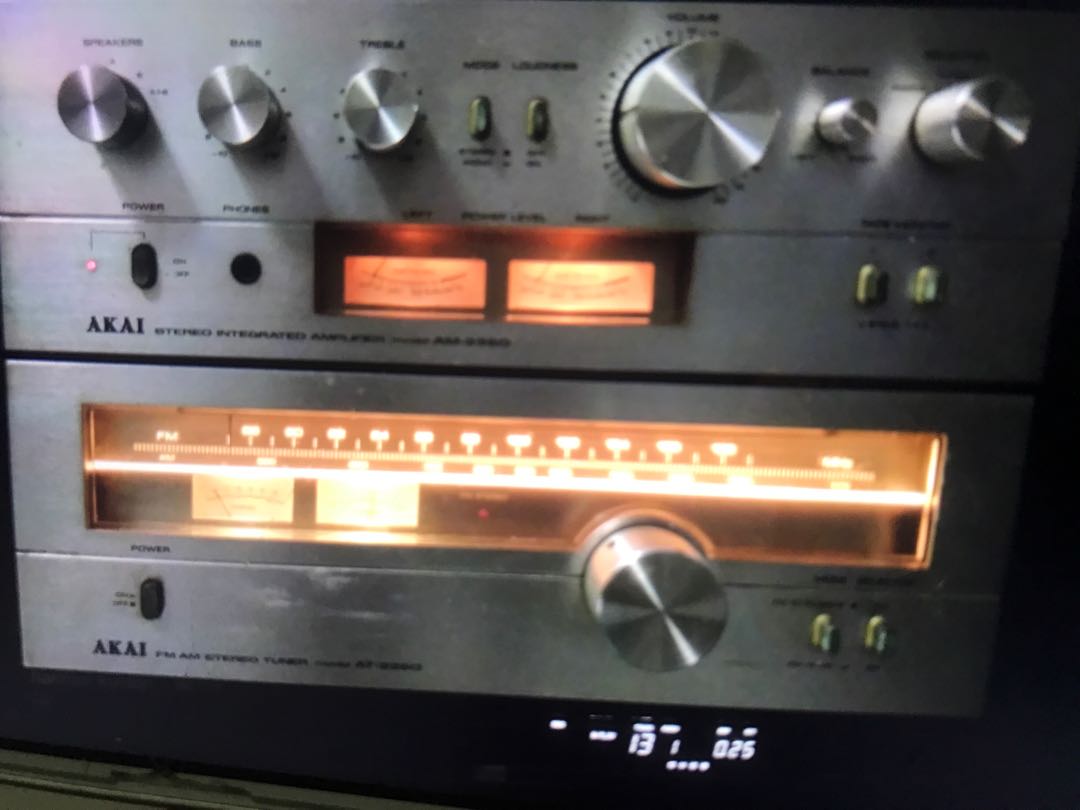 Akai amplifier and radio, Audio, Portable Music Players on Carousell