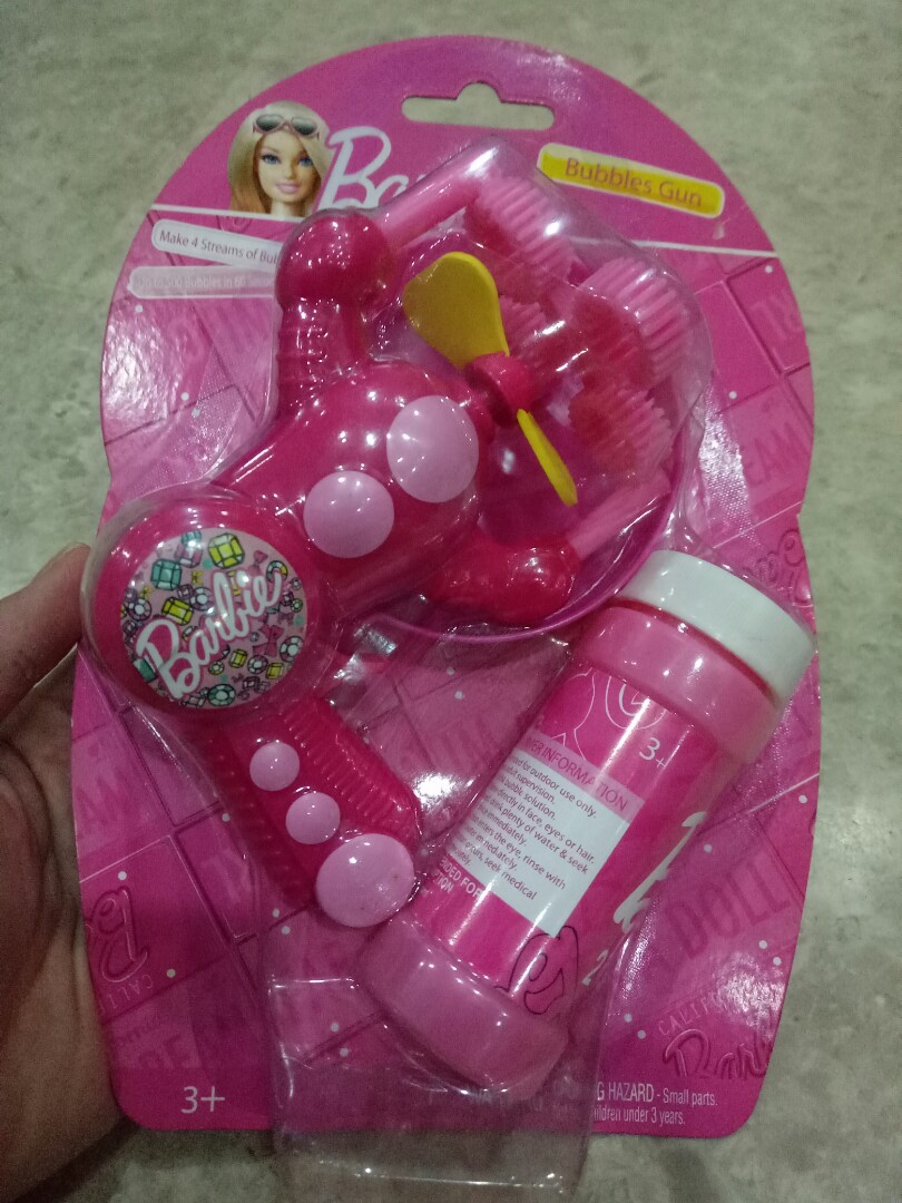 Barbie Bubbles Gun, Hobbies & Toys, Toys & Games on Carousell