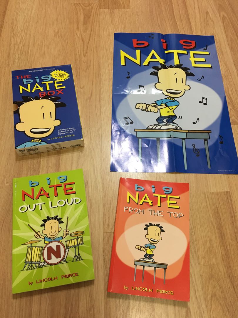 Big Nate 2 Books box set + poster, Hobbies & Toys, Books & Magazines ...