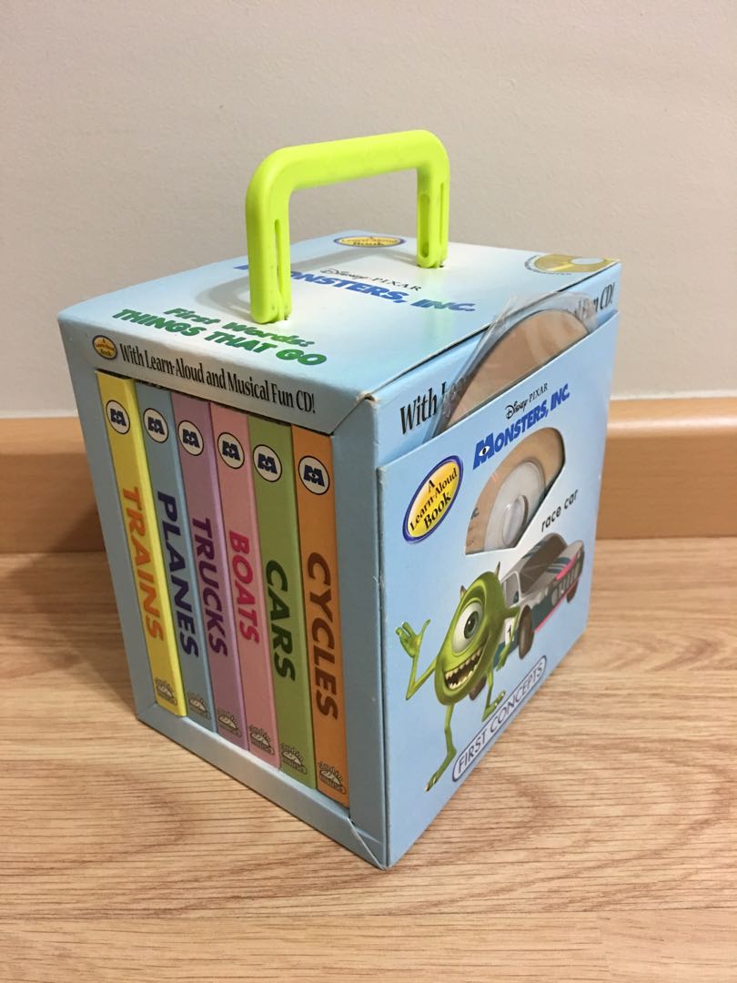 Disney Pixar Monsters Inc 6 Board books + Music CD, Hobbies & Toys ...