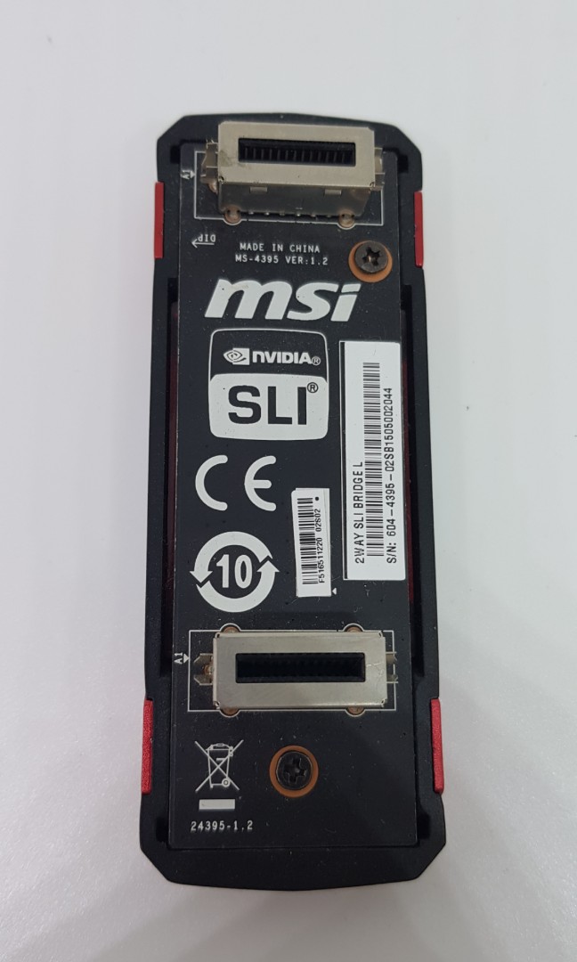 MSI SLI Gaming Bridge 4K Video 2-Way Model 2WAY SLI Bridge L, Computers ...