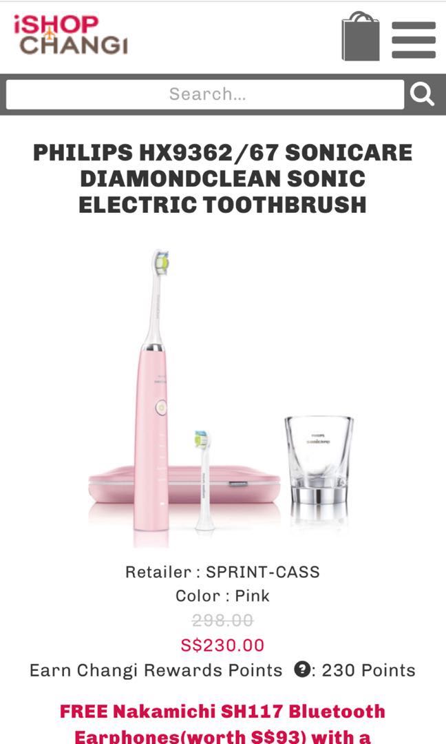 Philips diamond clean toothbrush, Beauty & Personal Care, Oral Care on ...