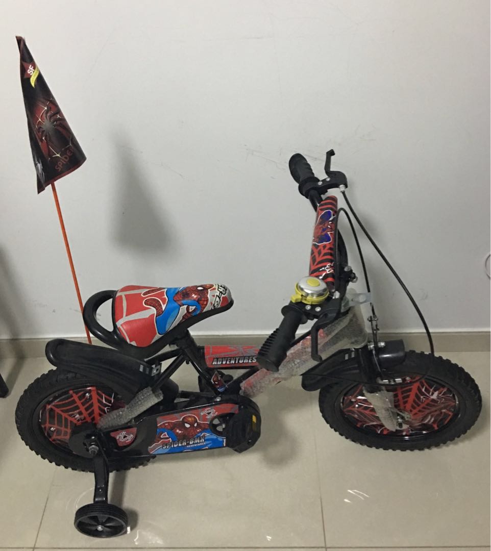 Spider-Man Bicycle, Hobbies & Toys, Toys & Games on Carousell