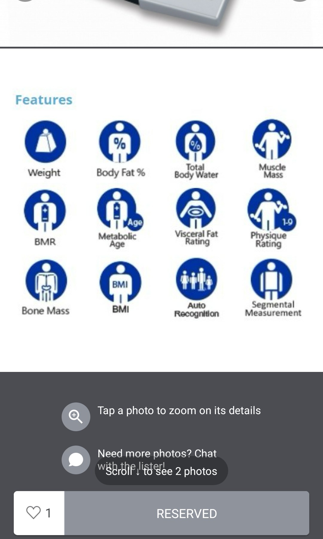 Tanita BC-545N Body Composition Scale (w Segmental Details!), Health ...