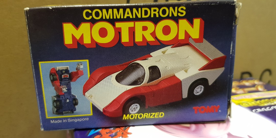 tomy made in singapore 1985 motorized go bot commandrons motron ...