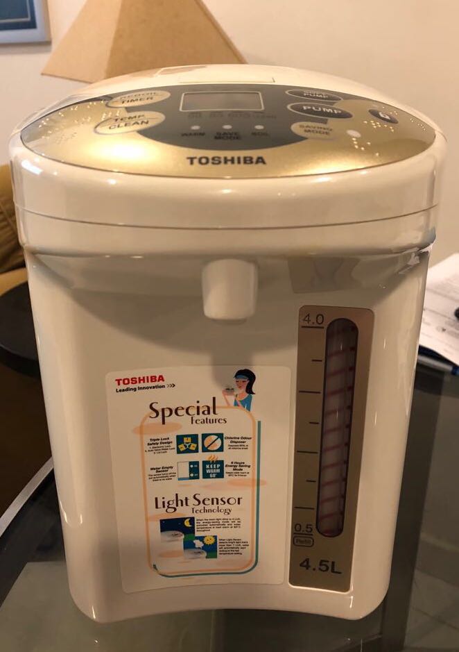 Toshiba Electric Thermal Pot 4.5L, TV & Home Appliances, Kitchen ...