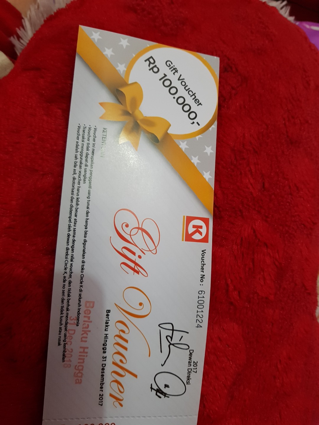 Voucher circle-k 100 ribu, Tiket & Voucher, Kartu Hadiah & Voucher di ...