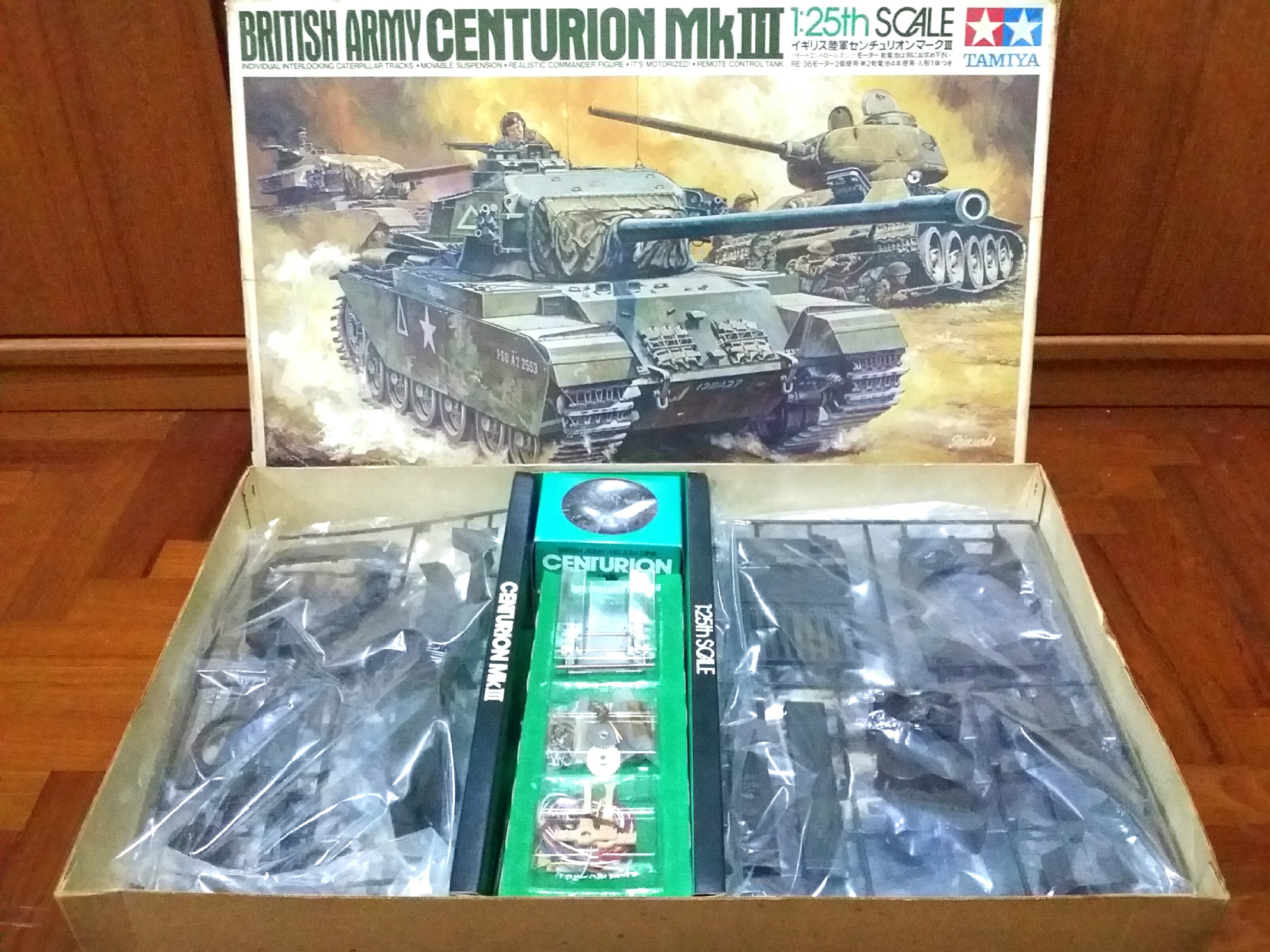 1/25 Tamiya British Army Centurion Mk III (Motorised) Series No: 14 *Vintage Set* (Plastic Scale ...
