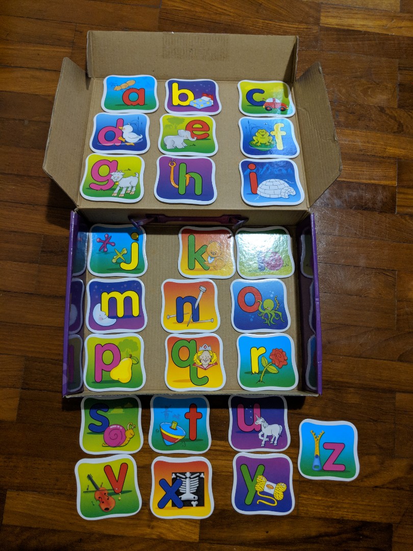 Alphabet Memory game, Hobbies & Toys, Toys & Games on Carousell
