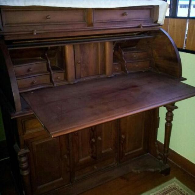 Antique Study Table, Furniture & Home Living, Furniture, Tables & Sets ...