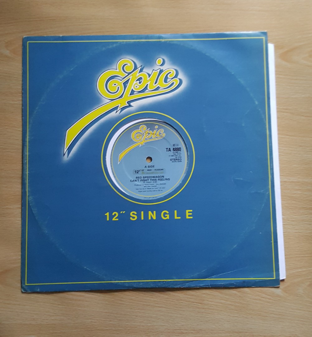 Can't Fight This Feeling - Reo Speedwagon (12 single vinyl record ...