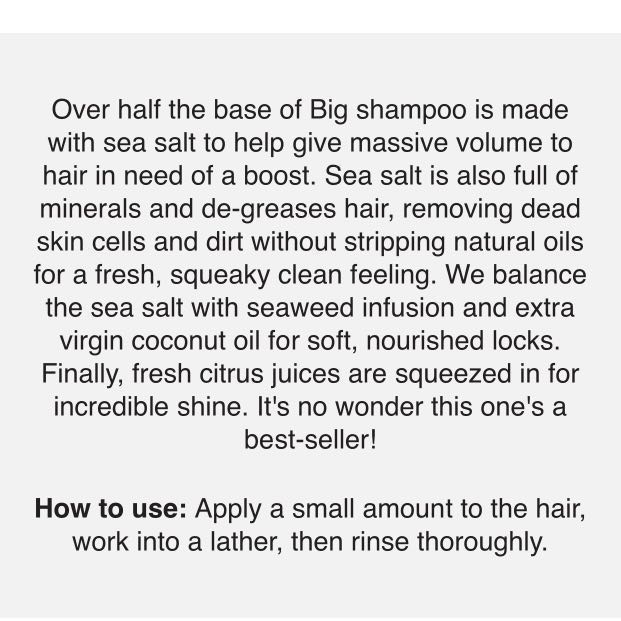 (FREE SHIPPING)Lush Big sea salt shampoo 640g, Beauty & Personal Care ...