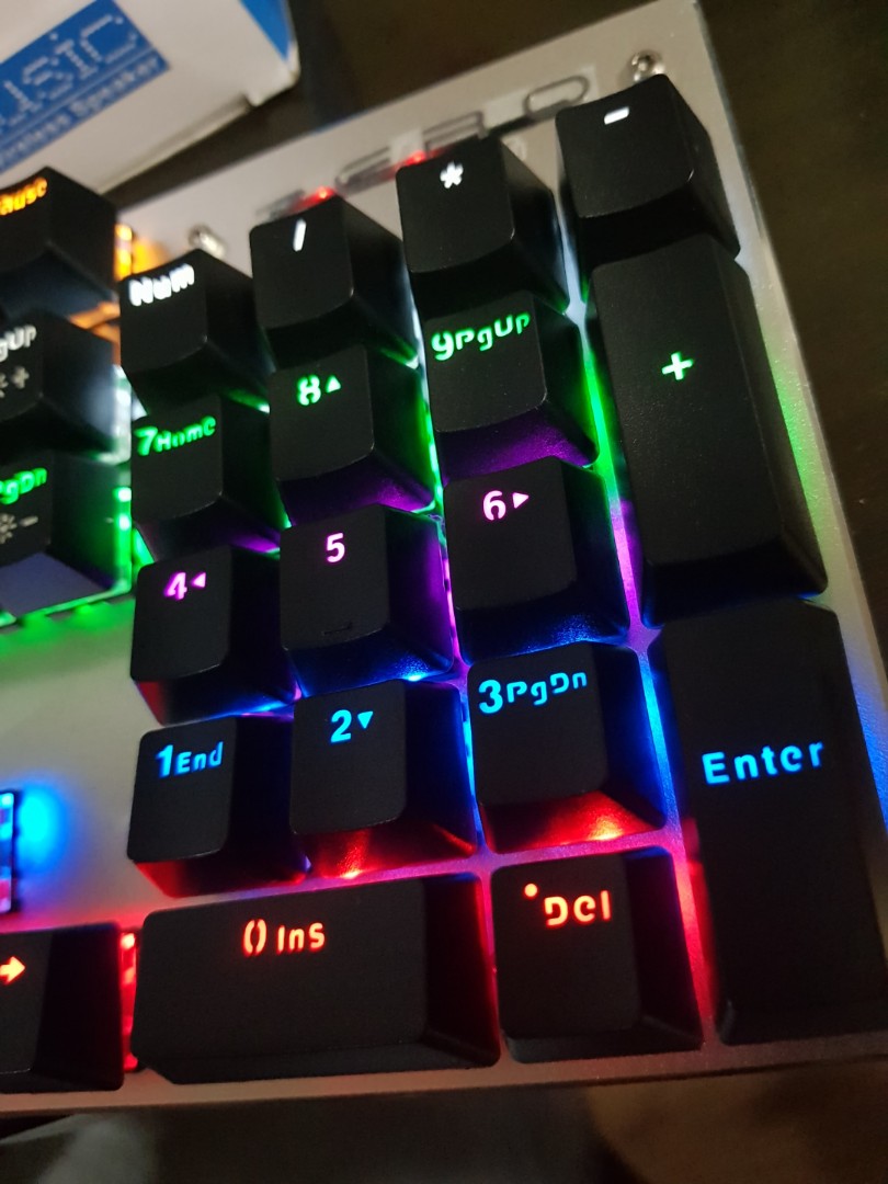 Metoo Zero Gaming Mechanical Keyboard Blue Switch 107keys Black ...