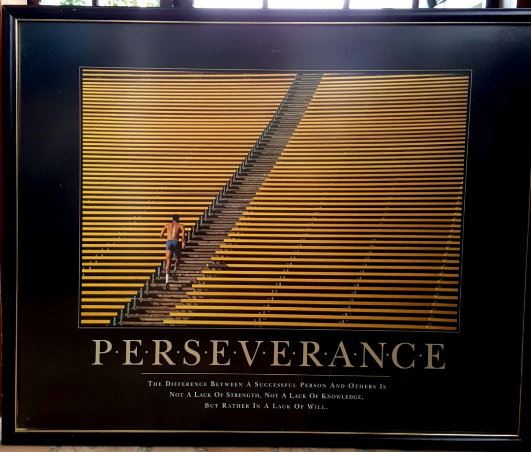 Motivational Poster - PERSEVERANCE, Everything Else on Carousell