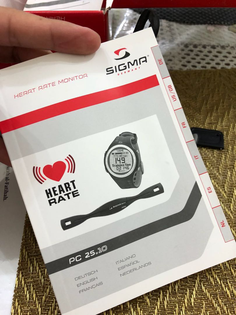 Sigma Germany Watch and Heart Rate Monitor, Men's Fashion, Watches ...