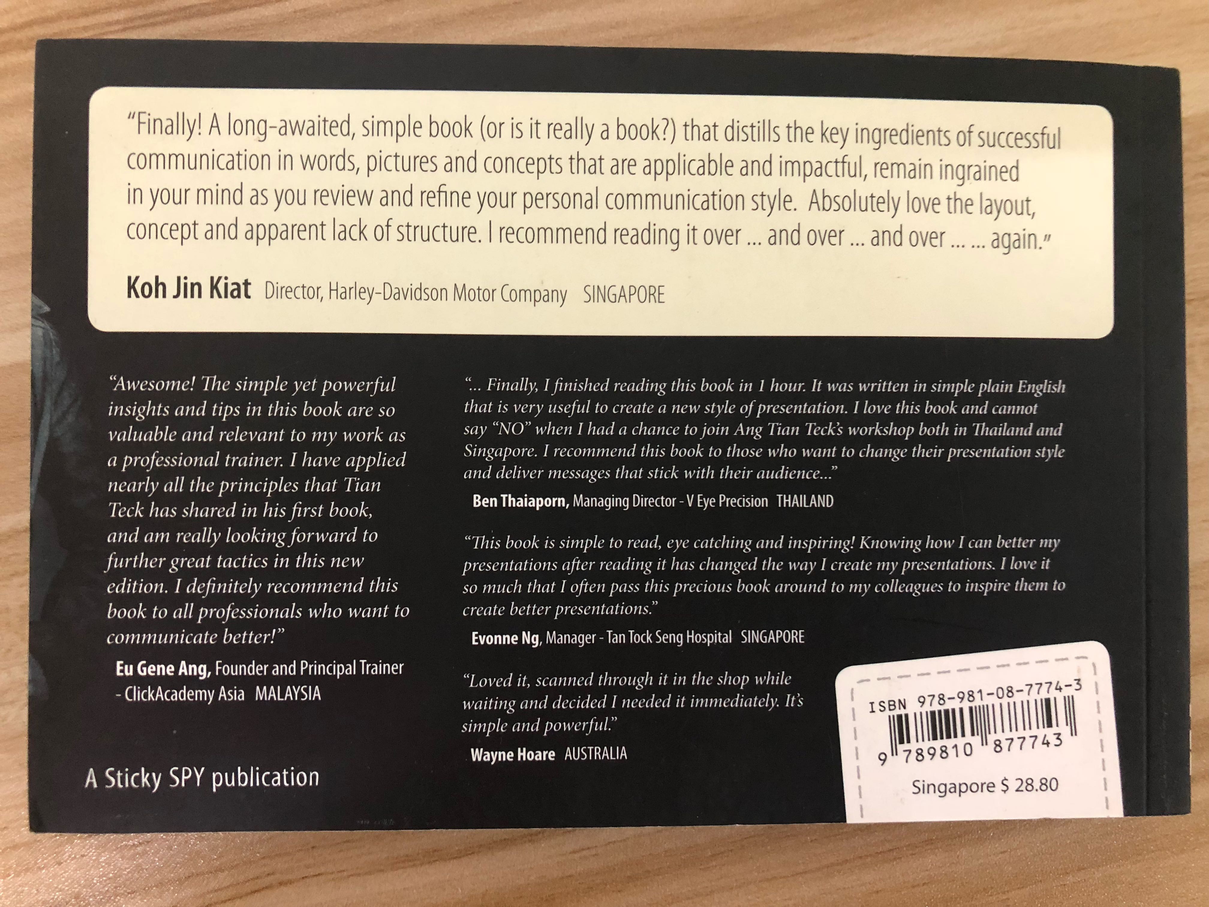 Sticky Presentations - By Ang Tian Teck, Hobbies & Toys, Books ...