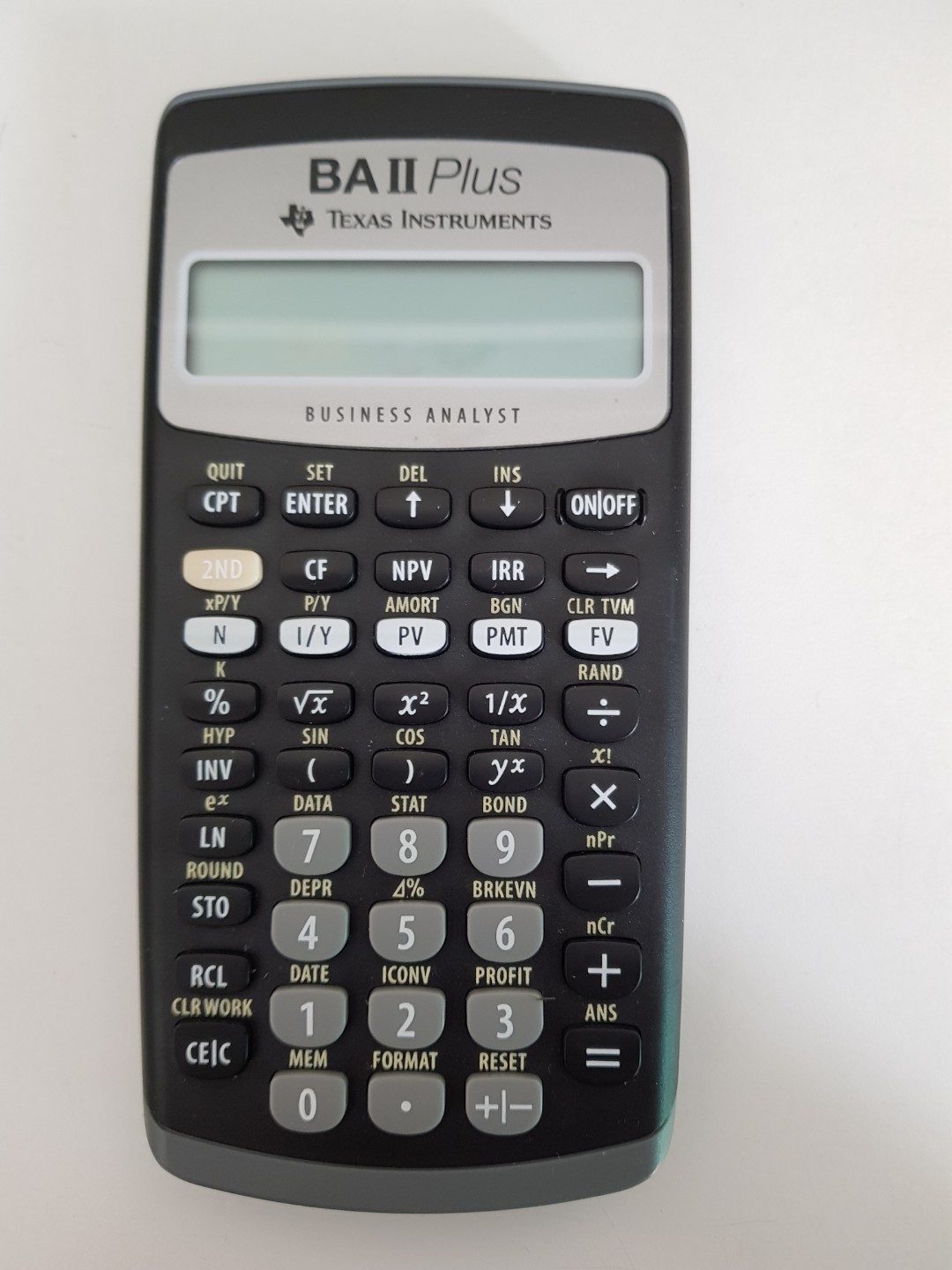 Texas Instruments BA II Plus Financial Calculator, Computers & Tech ...