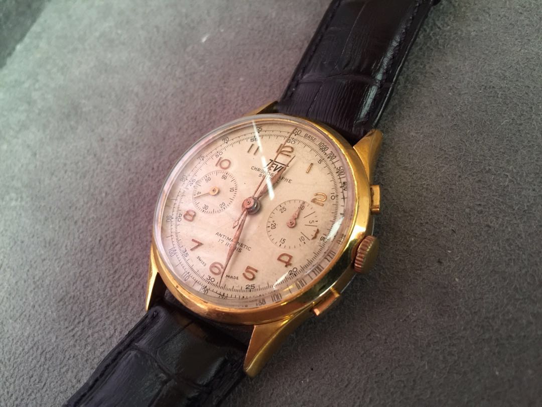 Vintage Chronographe Suisse Tevo Landeron 48, Luxury, Watches on Carousell