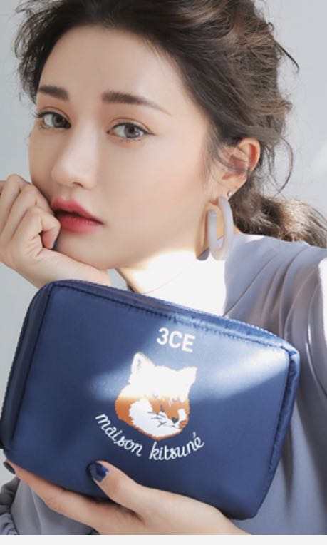 3CE Maison Kitsune Pouch, Beauty & Personal Care, Face, Makeup on Carousell