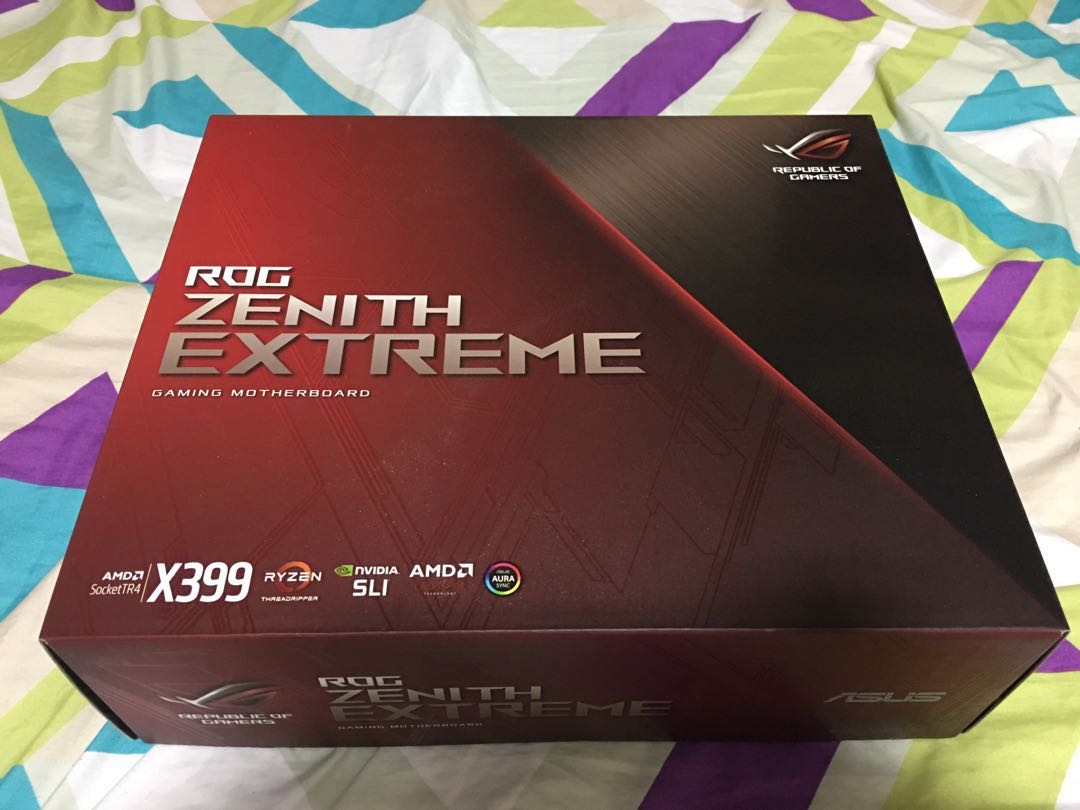Asus ROG Zenith Extreme X399 motherboard, Computers & Tech, Parts & Accessories, Computer Parts ...