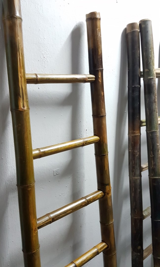 Bamboo ladder decor / shelf / furniture, Everything Else on Carousell