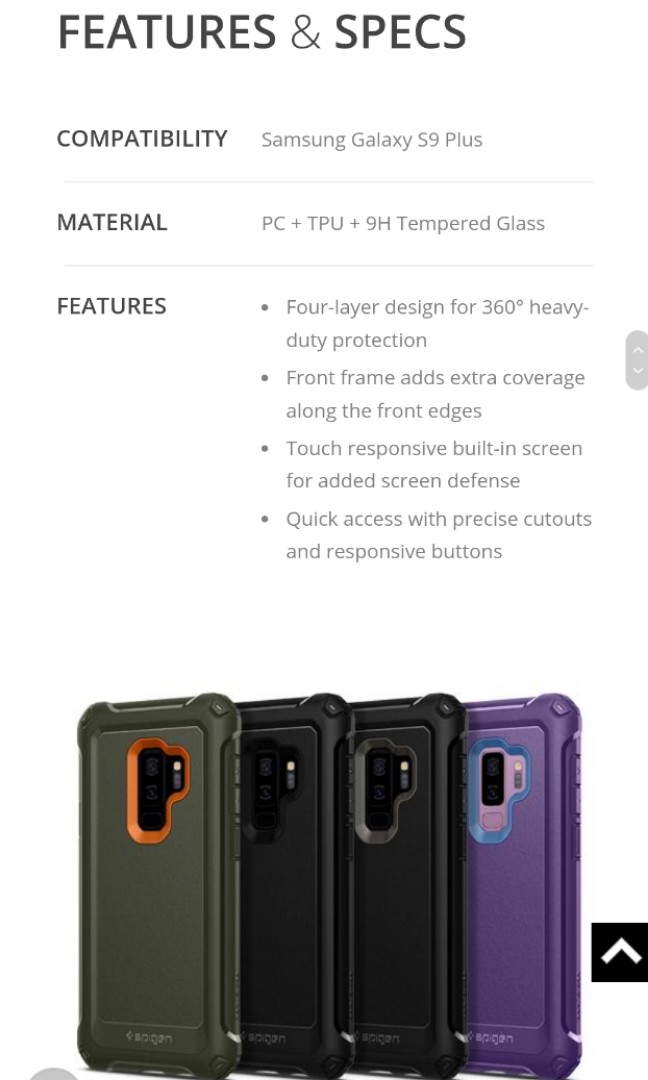 (BNIB) Spigen Pro Guard S9+ Plus Deep Purple, Mobile Phones & Gadgets ...