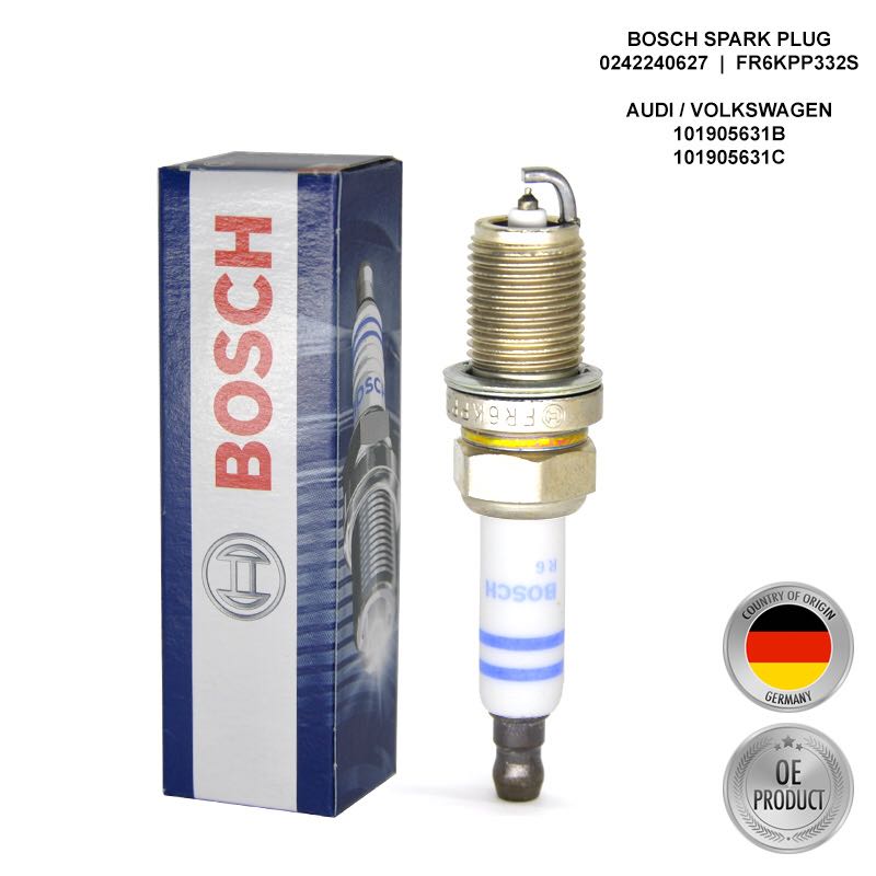 BOSCH Spark Plug for Audi A3 A6 (FR6KPP332S), Car Accessories ...