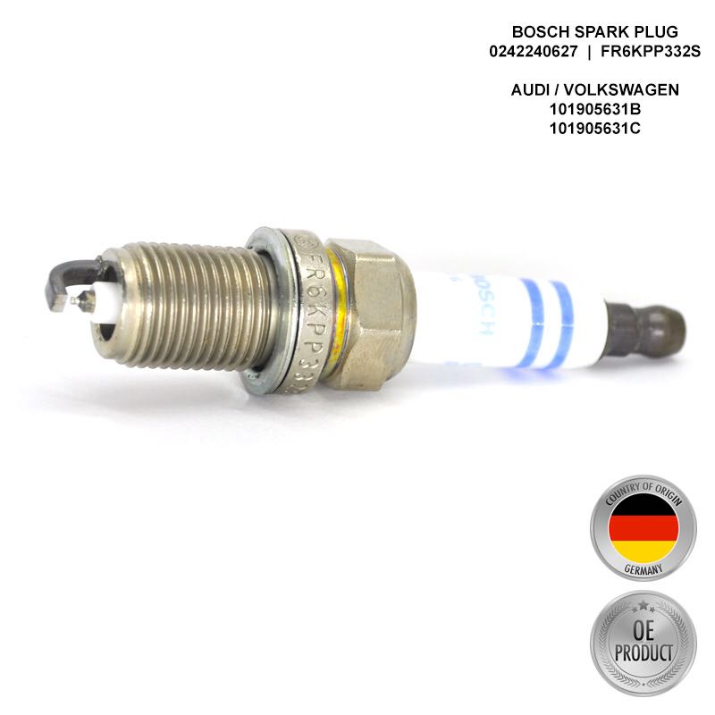 BOSCH Spark Plug for Audi A3 A6 (FR6KPP332S), Car Accessories ...
