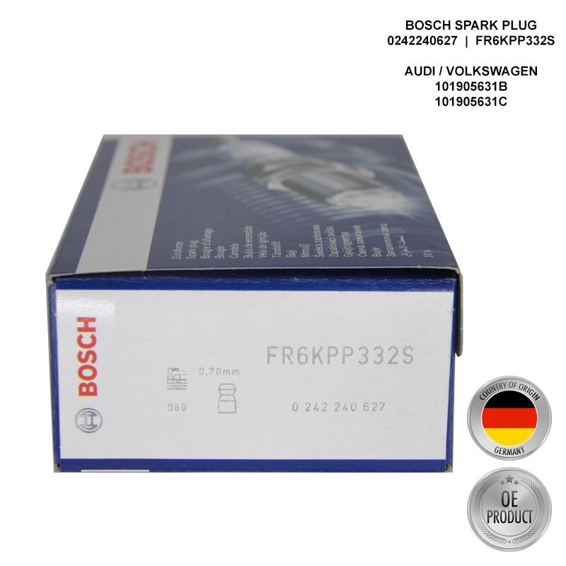 BOSCH Spark Plug for Audi A3 A6 (FR6KPP332S), Car Accessories ...
